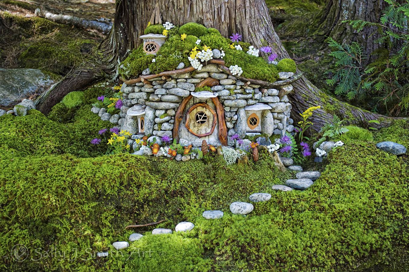 Fairy Houses - Sally J Smith Art